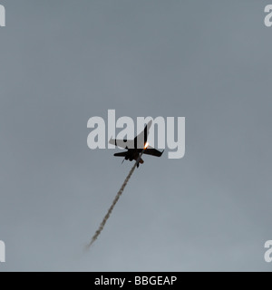 F A 18 Hornet Jet Fighter Firing a Flare Stock Photo - Alamy