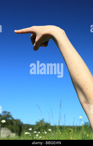 Female hands and fingers indicating directions or gestures Stock Photo ...