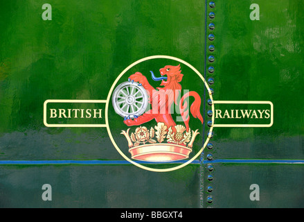 British Railways sign on the side of an old steam engine Stock Photo ...