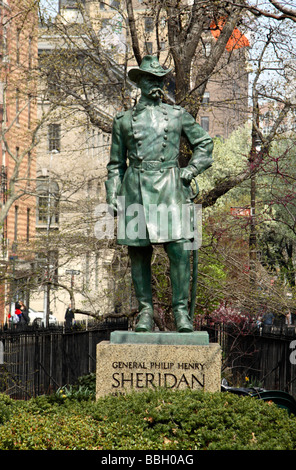 Statue of General Henry Sheridan in Washington DC Stock Photo - Alamy