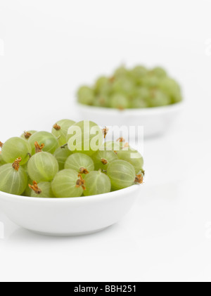 Fresh gooseberries on white background Stock Photo - Alamy