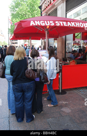 The Angus Steak House Leicester Square restaurant, London, UK Stock ...