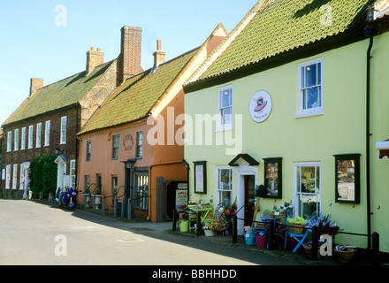 Burnham Market shops Georgian houses Norfolk East Anglia England UK ...