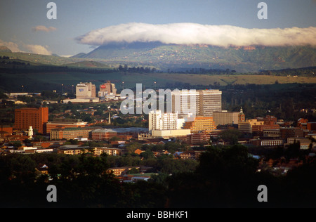 View of City Hall and downtown Pietermaritzburg, KwaZulu-Natal, South ...