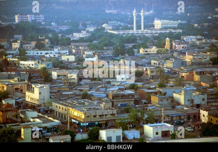 Aerial view of the city of Bamako in Mali during the day Stock Photo ...