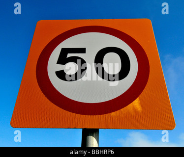 European Road Speed Limit Sign Machelen Brussels Bruxelles Belgium ...