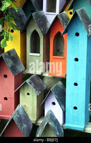 Bird boxes Bloom Dublin Stock Photo - Alamy