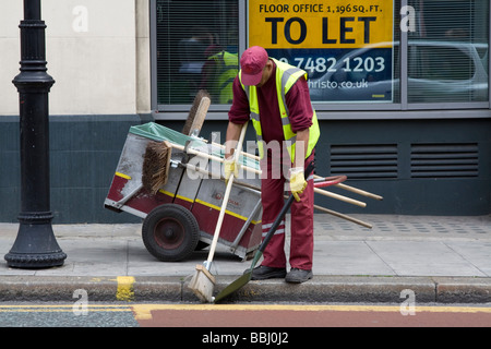 London council street cleaning services dust cart and street sweeper ...