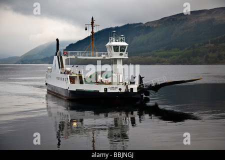 CORRAN FERRY LOCH LINNHE FORT WILLIAM SCOTLAND ON BOARD CREW LOADING ...