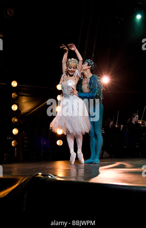 Royal Moscow Ballet dancers Dance Teacher Anatoly Emelianov (right) and ...