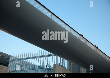 CHICAGO Illinois Underside of Nichols Bridgeway pedestrian bridge ...