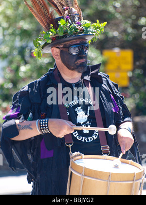 Border morris dancers band traditional english dance Stock Photo - Alamy
