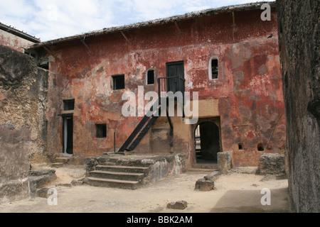 Walls inside Fort Jesus, Mombasa, Kenya Stock Photo - Alamy