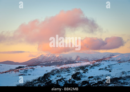 Sunset over Victorian Alps Stock Photo - Alamy