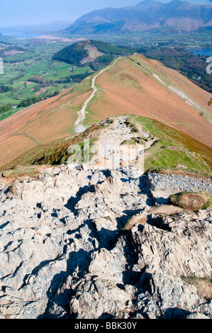 Catbells ridge Newlands Horseshoe, Lake District England Stock Photo ...