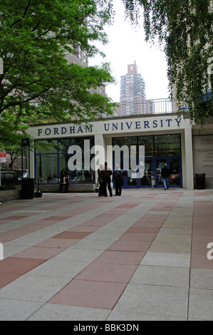Fordham University, Lincoln Center Campus Grounds in Springtime, NYC ...