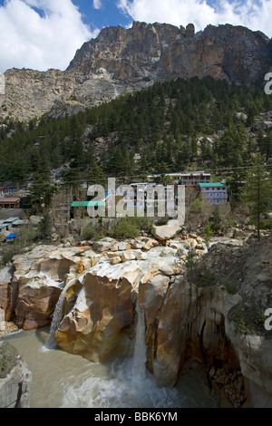 Waterfall. Ganges river. Gangotri. Uttarakhand. India. Surya Kund on ...