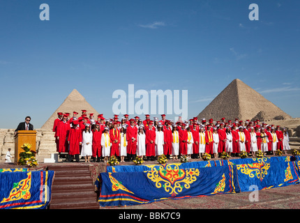 Cairo American College (CAC) High School Graduation at the pyramids ...