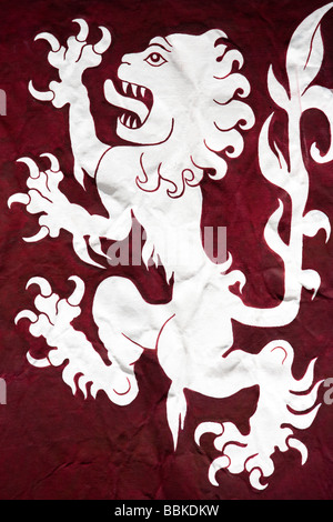 Medieval flags in Tewkesbury town centre Stock Photo - Alamy