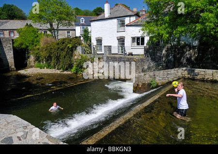 Village of Horrabridge Devon south west England on the edge of Dartmoor ...