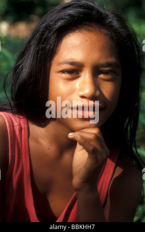 girl in tamarua mangaia cook islands Stock Photo - Alamy