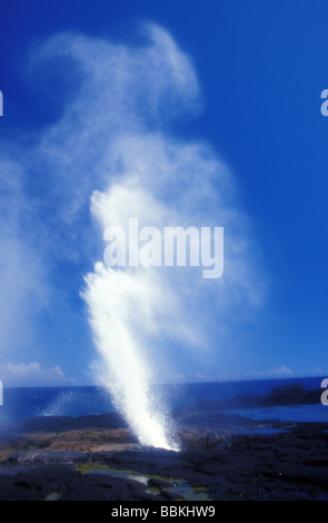 taga blow hole savaii samoa Stock Photo - Alamy