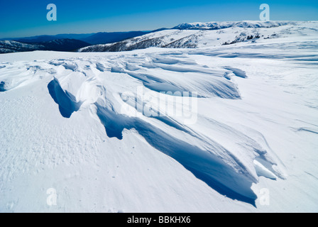 Winter Landscape With Snow After Blizzard Stock Photo - Alamy