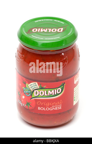 Jar Of Dolmio Bolognese Sauce Stock Photo - Alamy