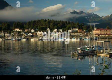 Sitka from Japonski Island in the late evening Sitka Alaska USA Stock ...