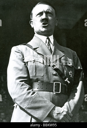 Adolf Hitler 1930s at a Nuremberg Nazi Germany rally with Hermann ...