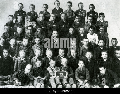 Adolf Hitler aged about 10 in 1899. Adolf Hitler was chancellor of Nazi ...