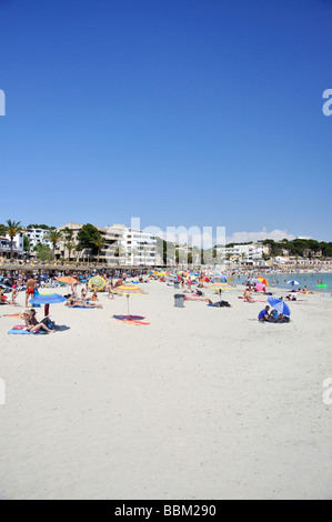 Peguera beach, Calvia, Mallorca, Balearic Islands, Spain Stock Photo ...