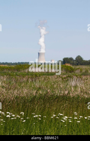 The eletrical nuclear power plant destroys nature reactor chimney ...