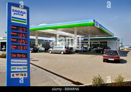costs for fuel at a filling stations, Germany, North Rhine-Westphalia ...