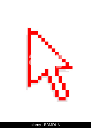 pointer arrow isolated on white background Stock Photo - Alamy