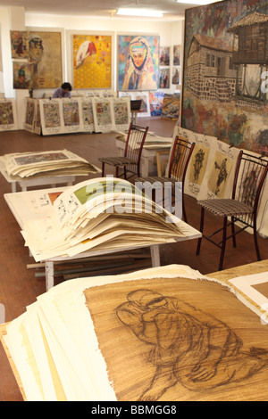 Istanbul Turkey the Ilhami Atalay turkish art gallery on Alemdar ...