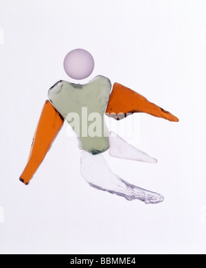 Representation of a human with colorful pebbles Stock Photo - Alamy