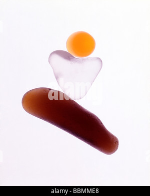 Representation of a human with colorful pebbles Stock Photo - Alamy