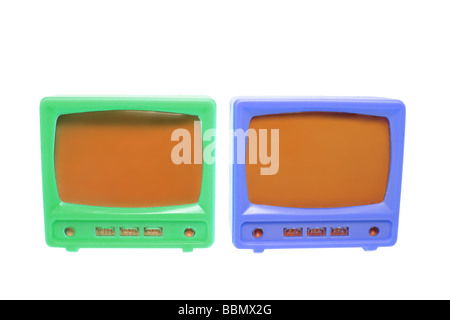 Plastic Miniature TV Sets Stock Photo - Alamy