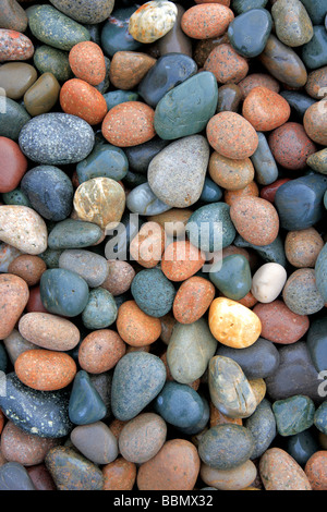 Colourfull Pebble Patterns on a beach Stock Photo - Alamy