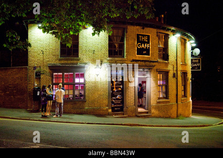 outside a pub at night Stock Photo - Alamy
