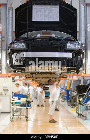 Audi A3 production at the Audi factory in Ingolstadt, Germany Stock ...
