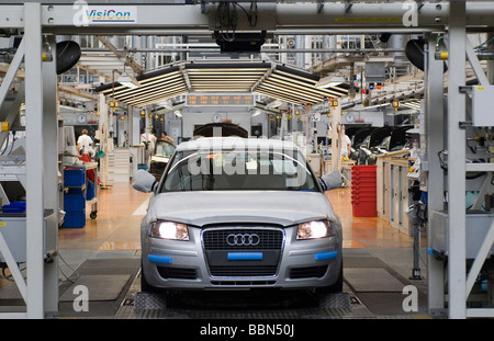 Audi A3 production at the Audi factory in Ingolstadt, Germany Stock ...