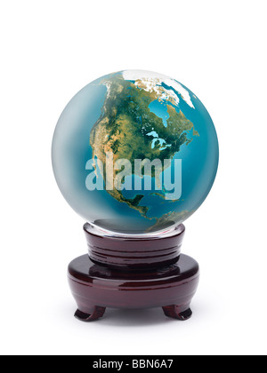 Glass us globe sphere - usa canada patriot earth ball world economy ...