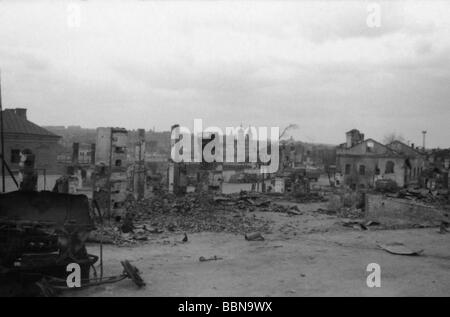 Second World War: Destroyed Cities in the Soviet Union Stock Photo ...
