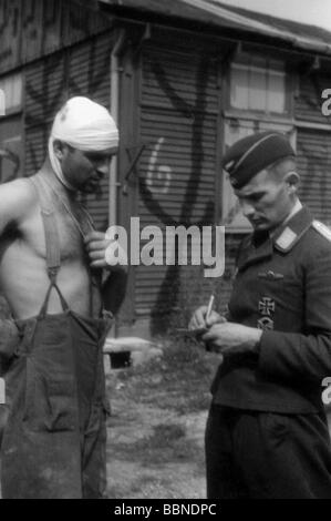 World War. Interrogation of a German prisoner (1918 Stock Photo - Alamy