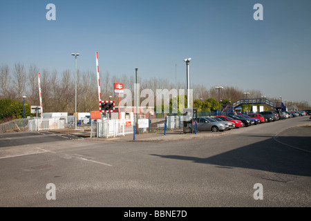 Hungerford railway station and level crossing, Berkshire, Uk Stock ...