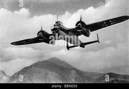 German Luftwaffe Bombers in Flight - Kent-Sissinghurst Stock Photo - Alamy