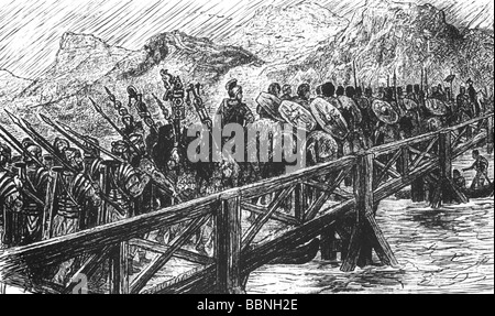 Gallic War 58 - 51 BC, the Romans under proconsul Caius Julius Caesar ...