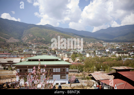 A general view of Thimphu, the capital city of Kingdom of Bhutan Stock ...